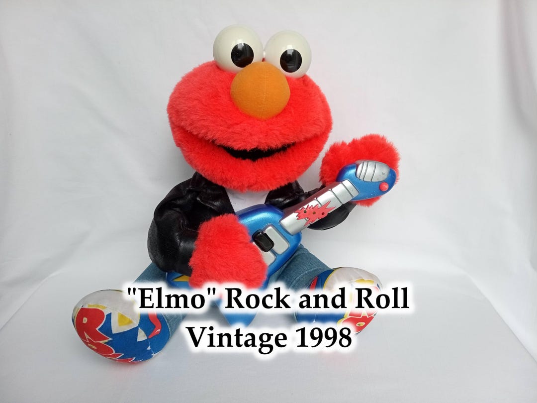 ELMO Rock & Roll Animated/plush Tyco 1998/the Jim Henson/vintage ...