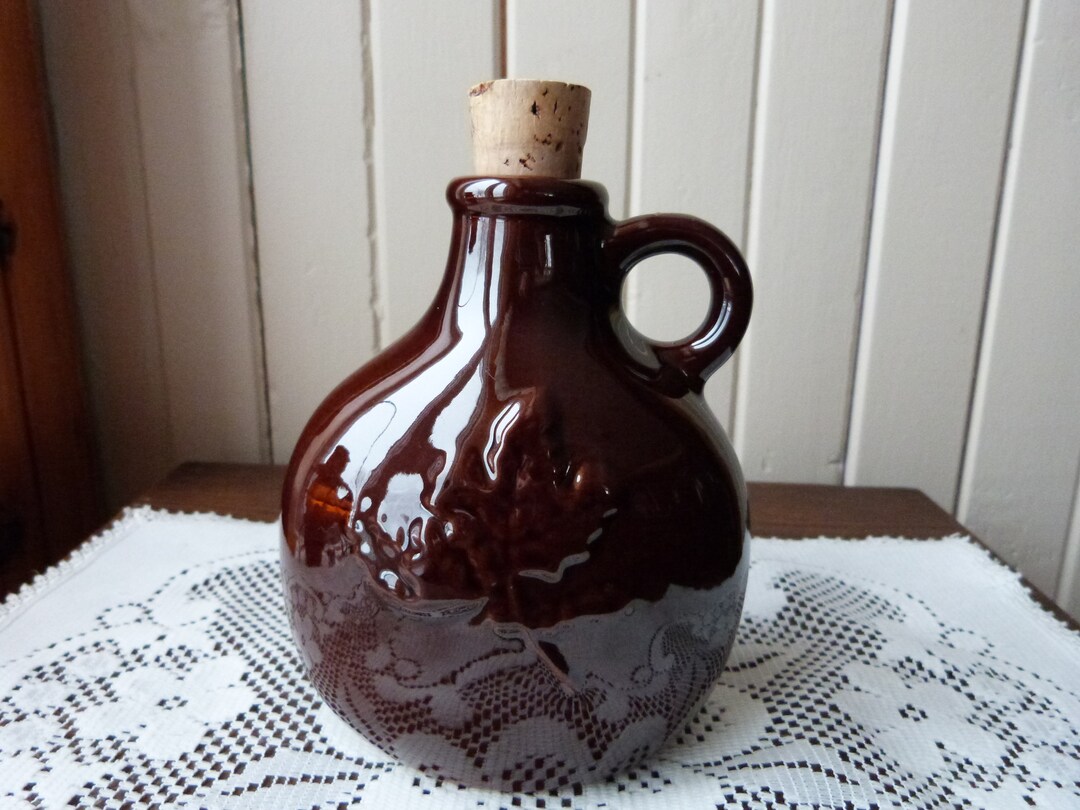 Maple Syrup Jug/ceramic From Beauce Canada/vintage Pottery Collection ...