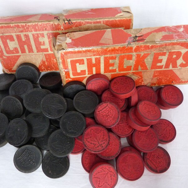 Red Checkers - Etsy