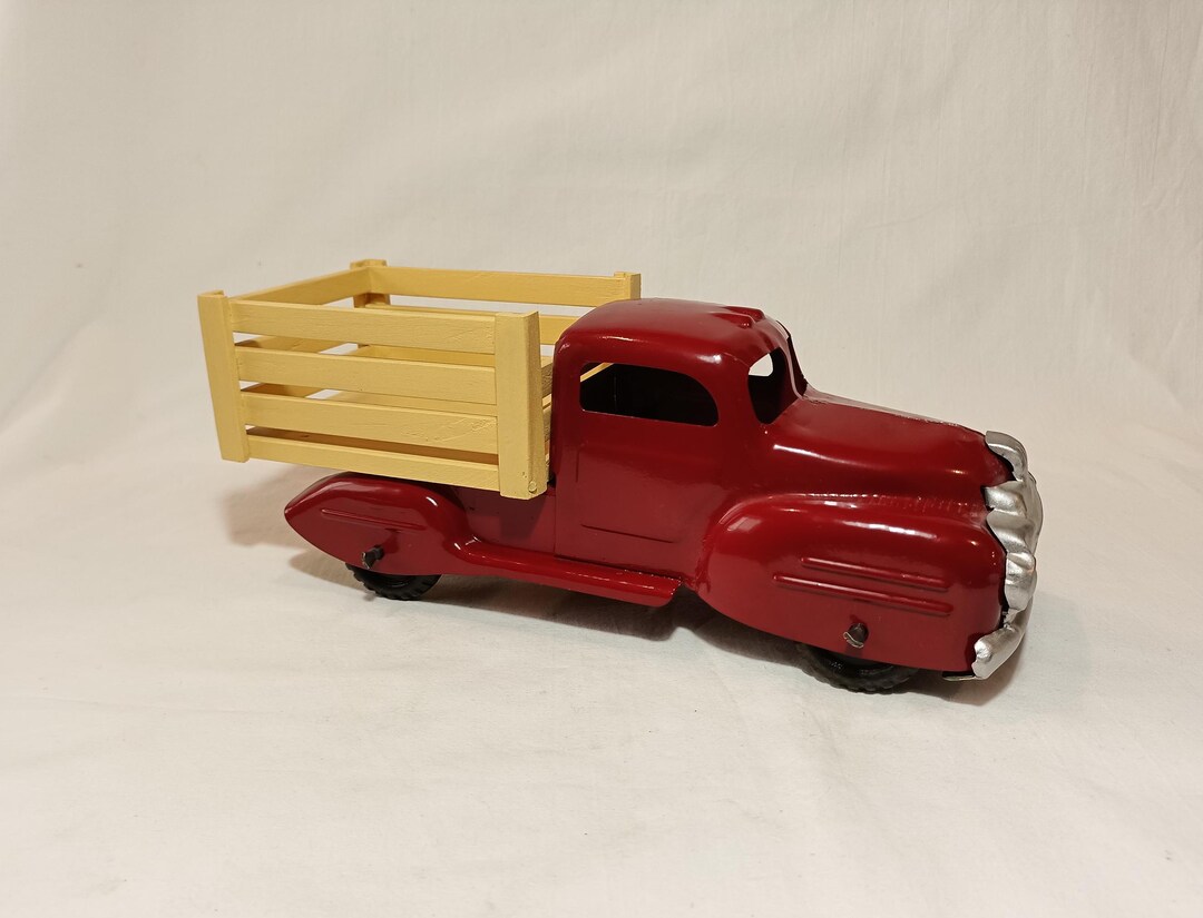 Red Truck Toy Pressed Steel 1930's Custom Restoration Antique - Etsy