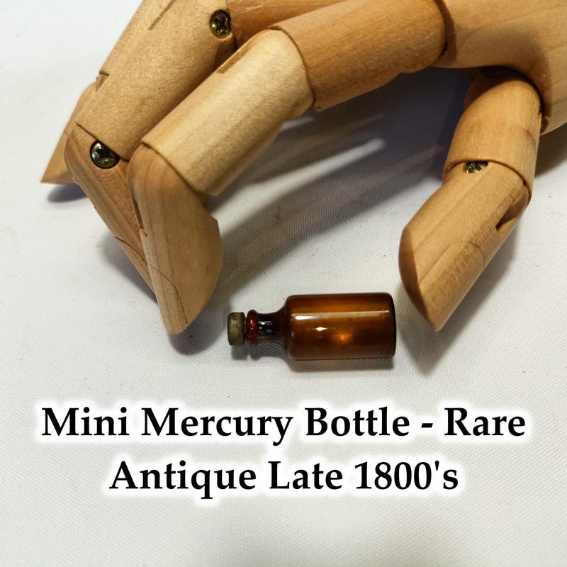 Mercury Glass Bottle - Etsy
