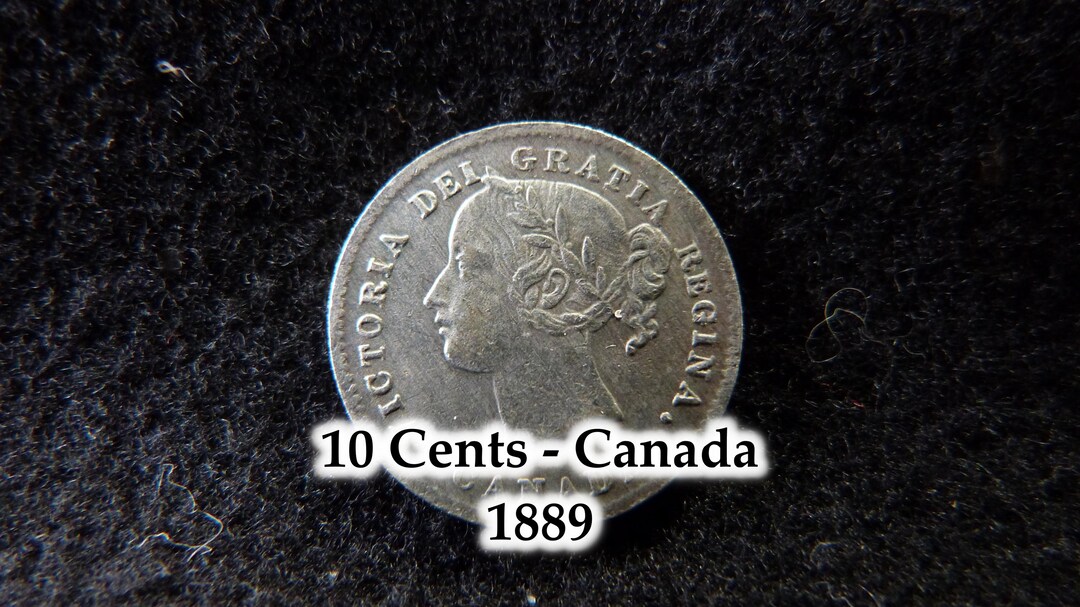 1889 Victoria 10 Cents Canada Replica Coin - Etsy