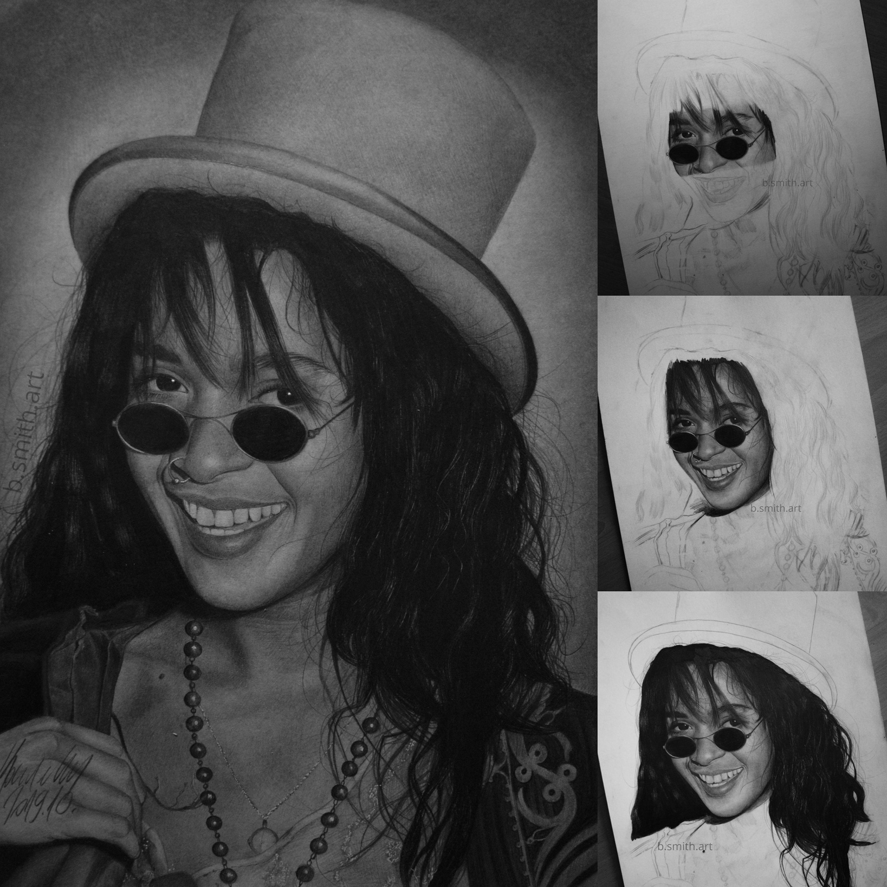 Original Pencil Portrait of Lisa Bonet - Etsy