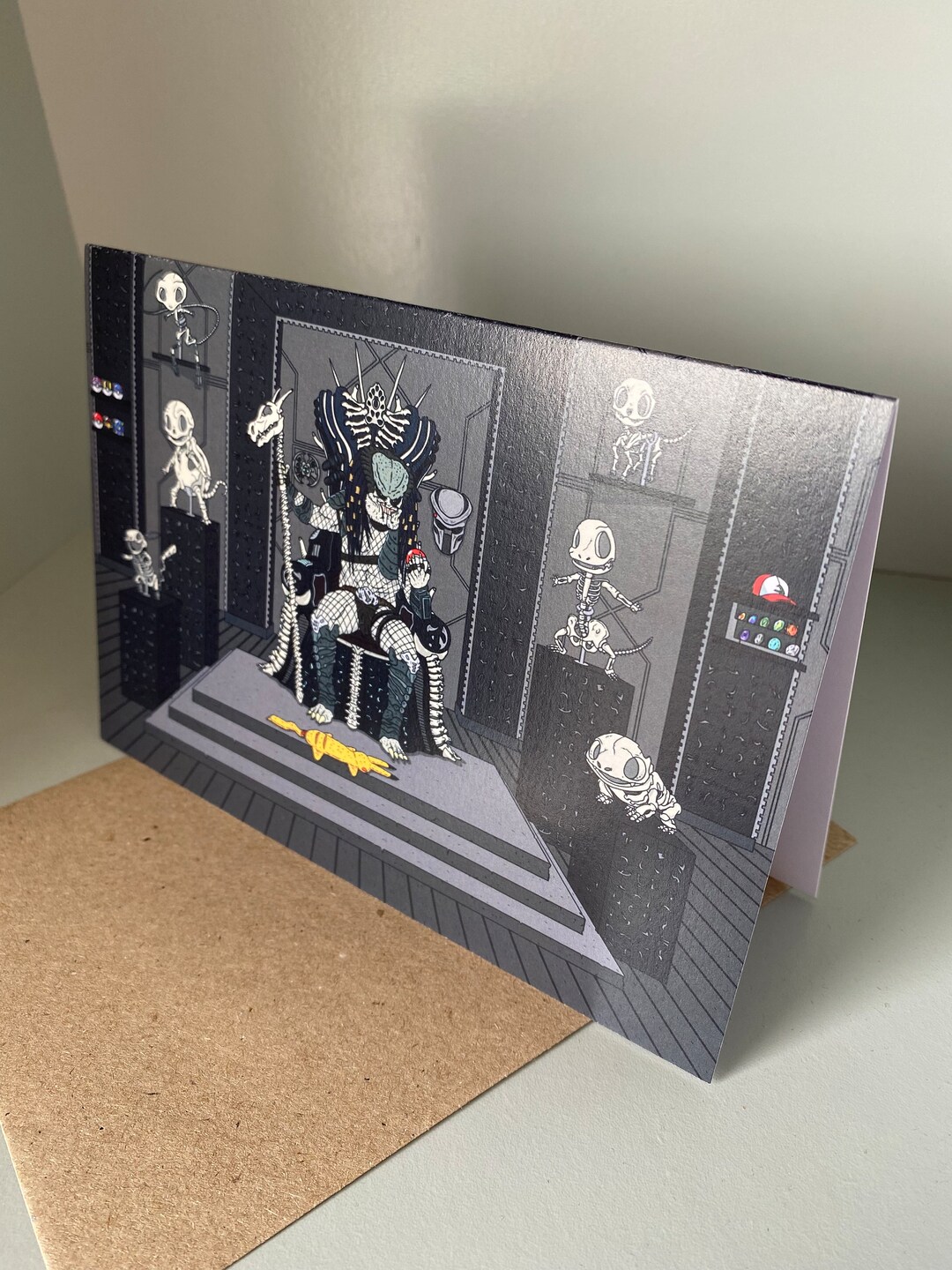 Predator Throne Room Greeting Card - Etsy