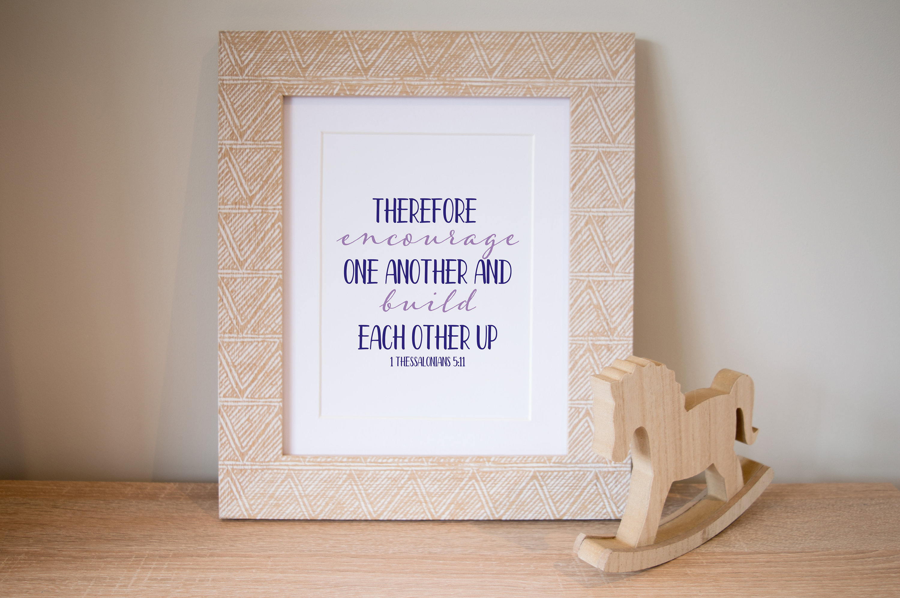 Encourage One Another, 1 Thessalonians 5:11 Wall Art Print - Etsy UK