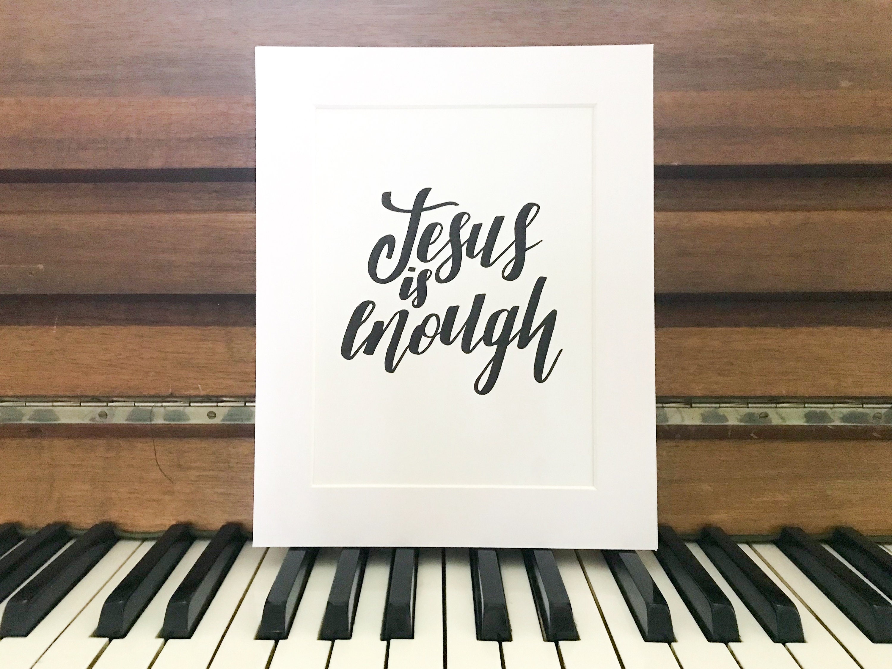 Jesus is Enough Wall Art Print- Lyrics Taken From the Album 'miracles ...