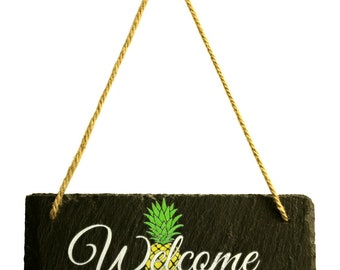 Slate welcome sign | Etsy