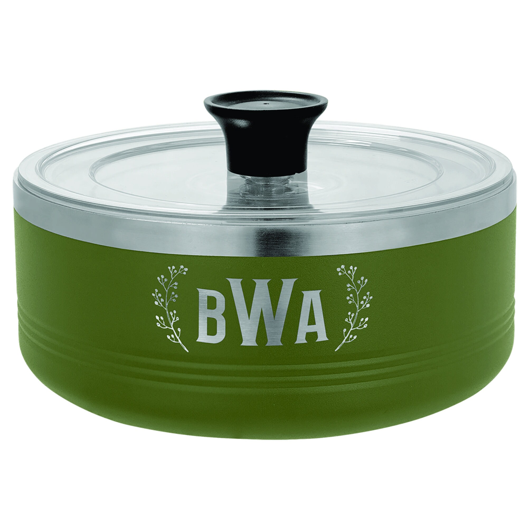 Double Insulated 1 1/4 Quart Serving Bowl With Lid * Customizable ...
