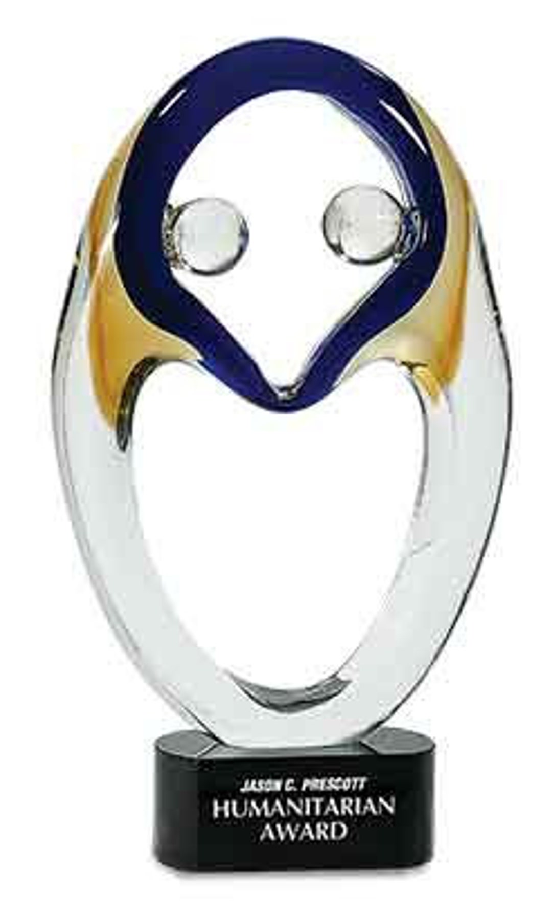Together Glass Award * Hand-holding Glass Trophy \ Togetherness & Unity ...