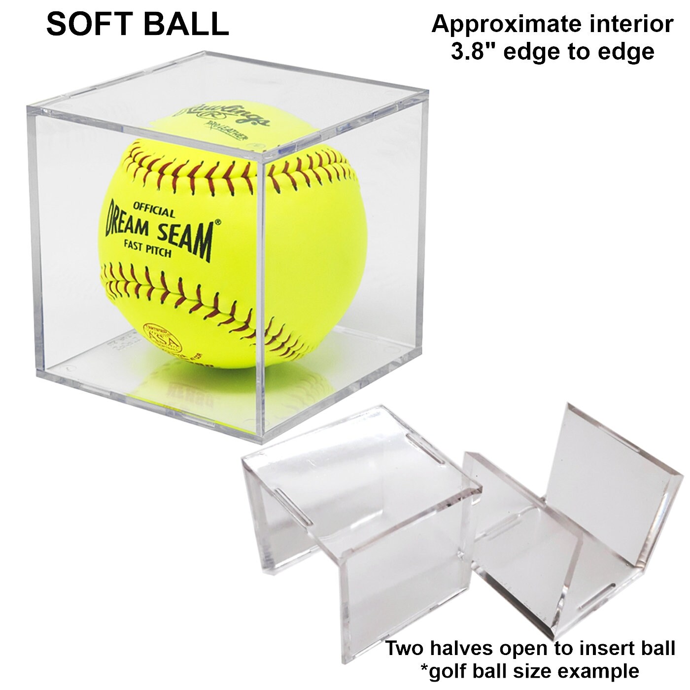 Clear Display Case With Custom Aluminum Plate * Sports Collectible ...