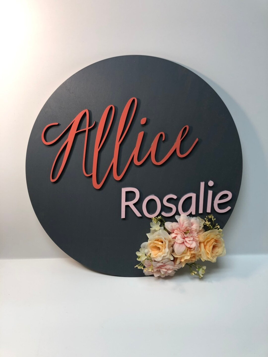16" Wooden Wall Name Sign With Your Custom Text or Image - Etsy