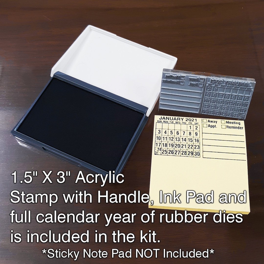 Easy Change Calendar Stamp (current Year) - Etsy