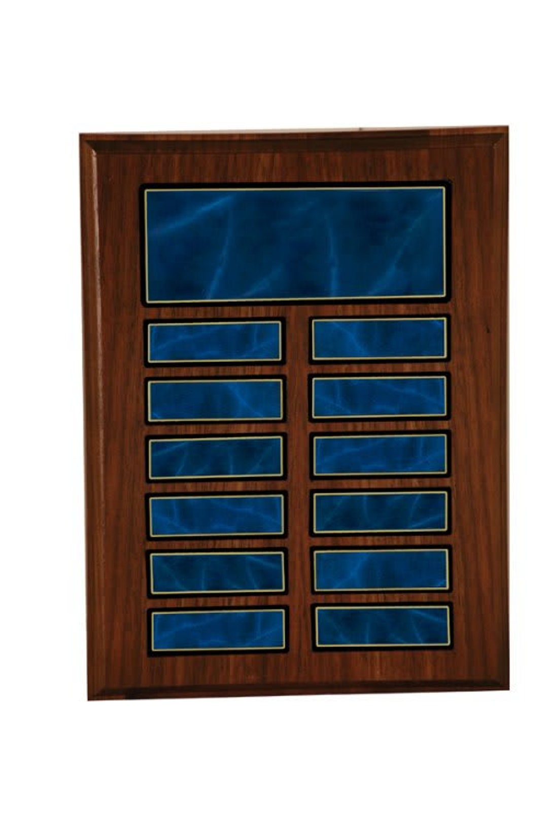 9" X 12" Recognition Pocket 12-plate Perpetual Plaque * Custom Engraved ...