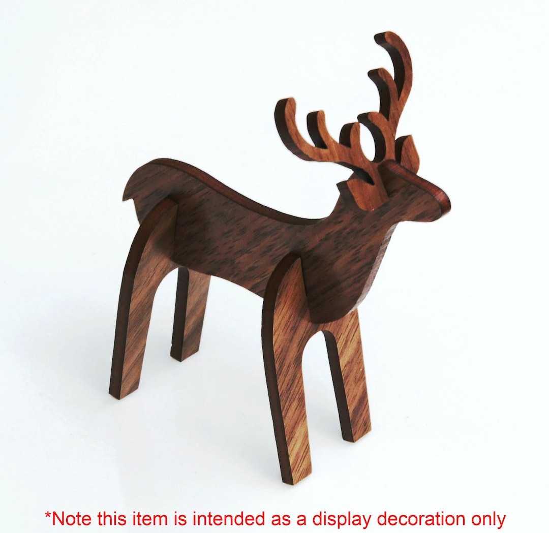 Wooden Reindeer \ Wooden Deer * Christmas Decor \ Wooden Reindeer ...