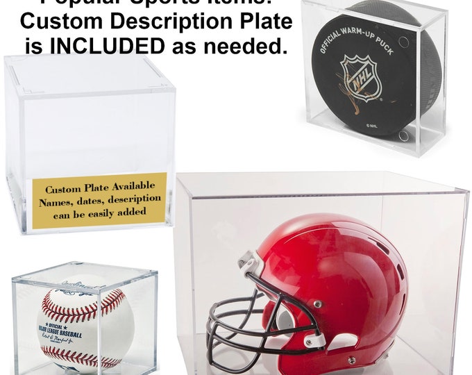 Clear Display Case With Custom Aluminum Plate - Etsy