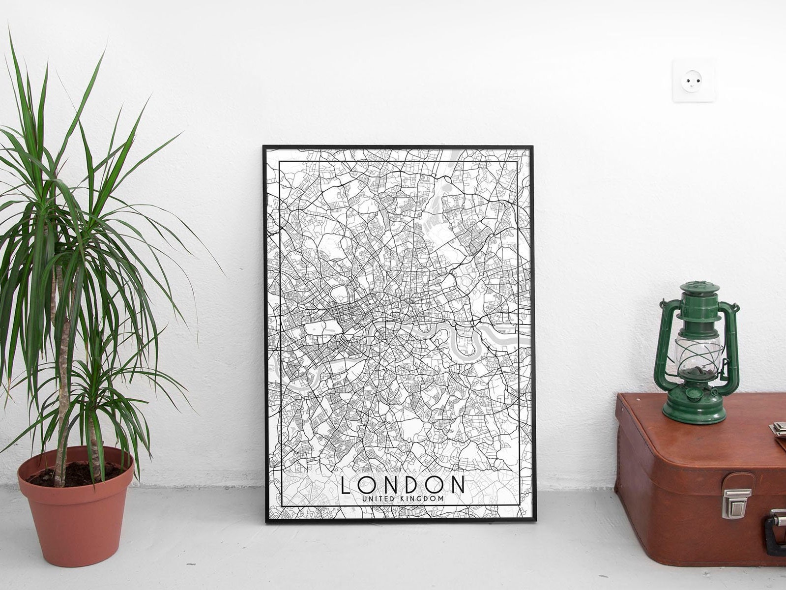 London City Map London Map London Print London Poster - Etsy