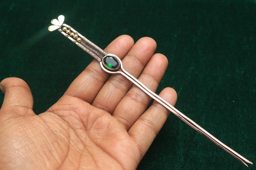 Beautiful Copper Hair Pin/ Copper Hair Clip/ Copper Hair Accessories ...