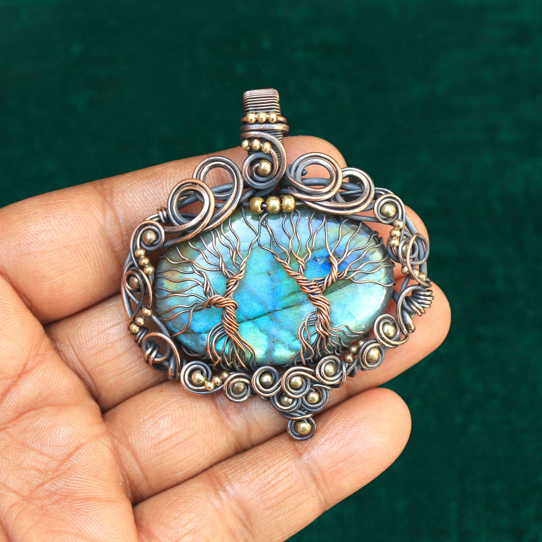 Tree of Life Wire Pendant, Use for Necklace, Gift for Him, Two Tree ...