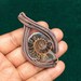 Fabulous Ammonite Fossil Wire Wrap Copper Pendant, Ammonite Fossil ...
