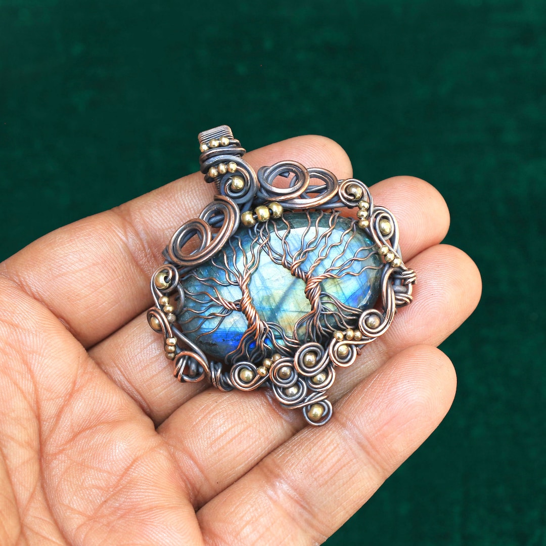 Tree of Life Wire Pendant, Use for Necklace, Gift for Him, Two Tree ...