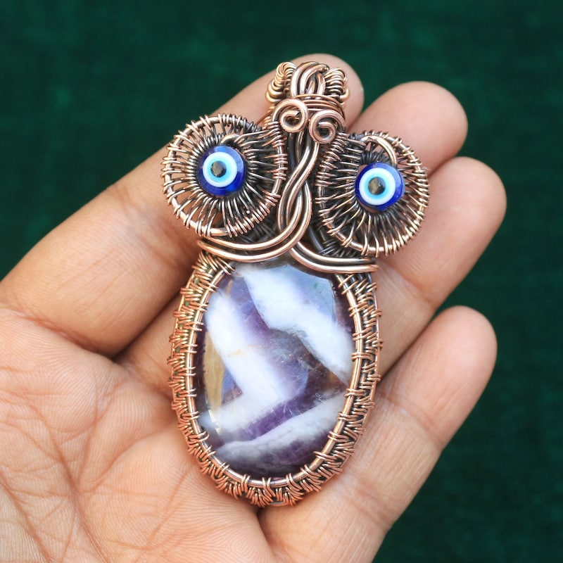 Amethyst Owl - Etsy