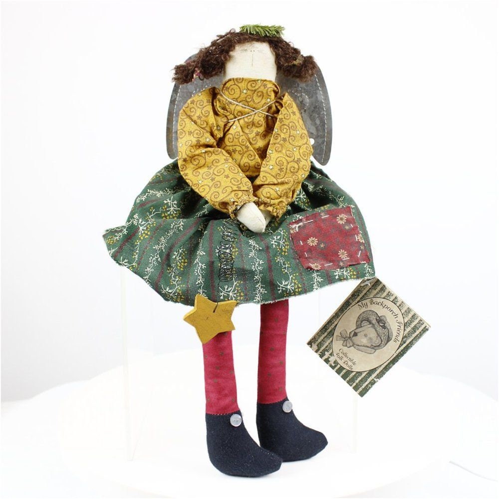 Vintage Doll Folk Art Angel Cottagecore 90s My Backporch Friends Home ...