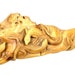 Wood Reptile Sculpture Hand Carved Folk Art 5 Lizards on Burlwood ...
