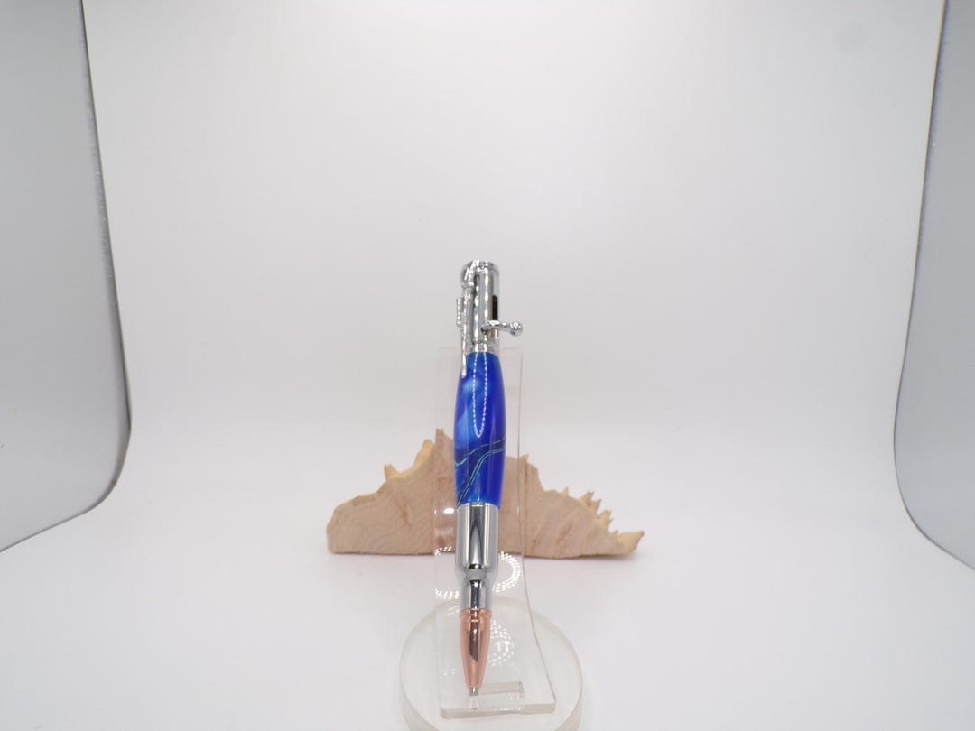 Bolt Action 30 Caliber Pen: Hand-turned Acrylic, Chrome Finish - Etsy