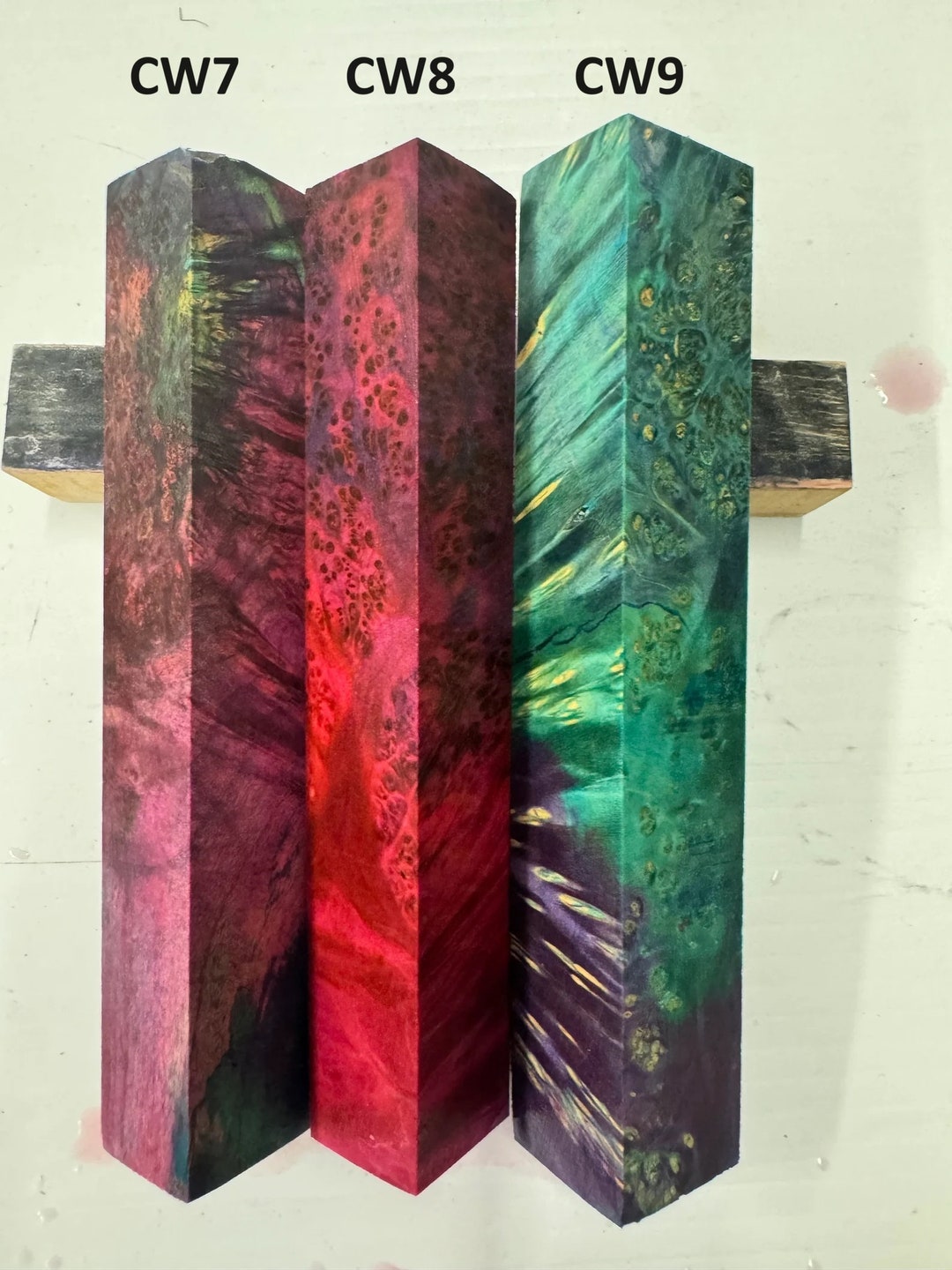 Diamond Painting Pen, Triple Dyed Box Elder Burl, Drill Pen, Hand ...