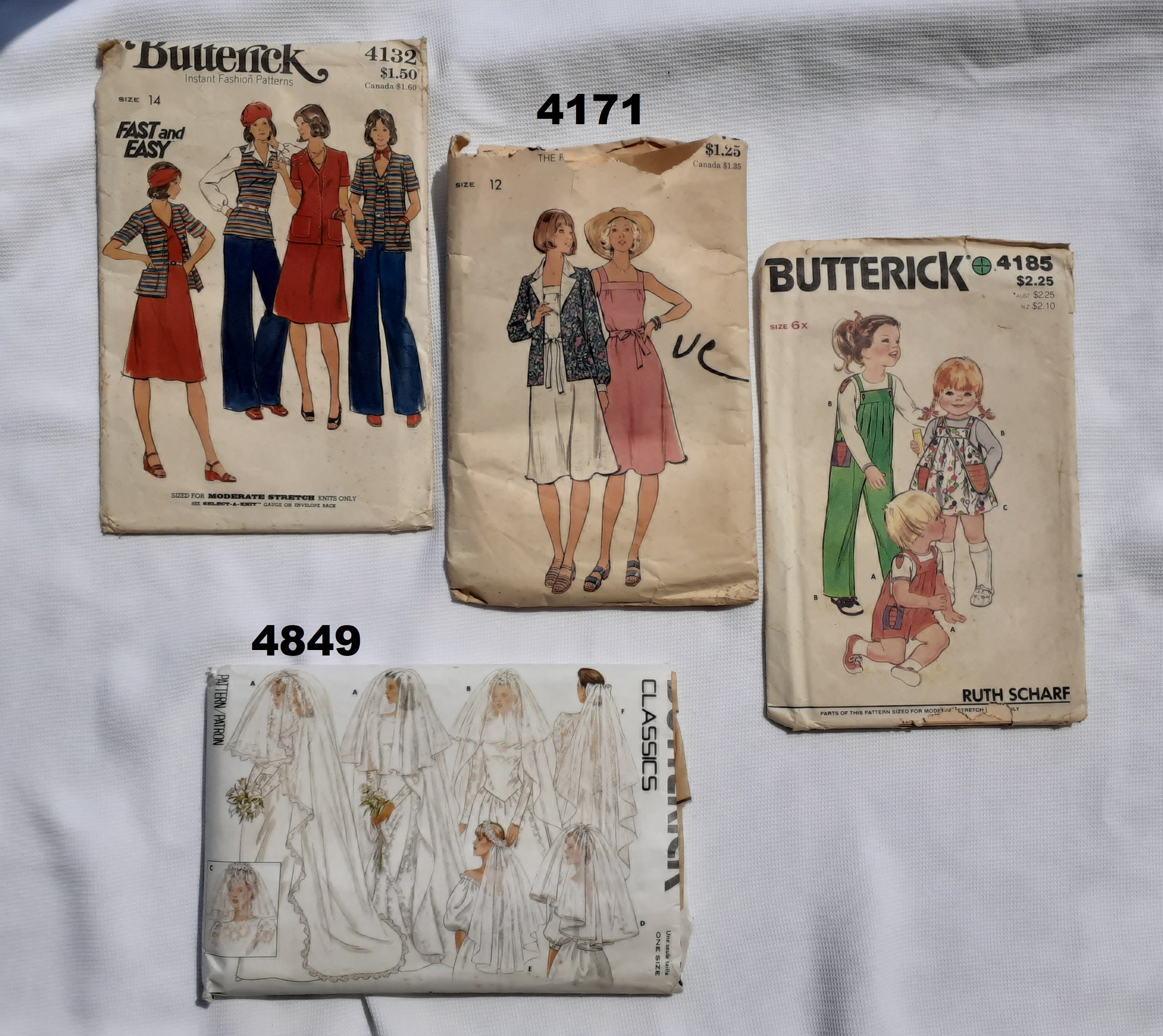 Old Vintage Butterick Sewing Patterns 60s 70s 80s 90s Retro - Etsy