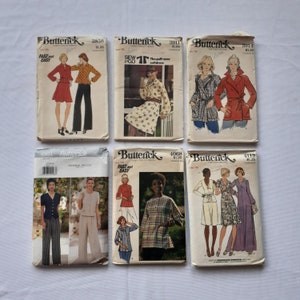 Old Vintage Butterick Sewing Patterns 40s, 50s, 60s, 70s, 80s 90s 00s ...