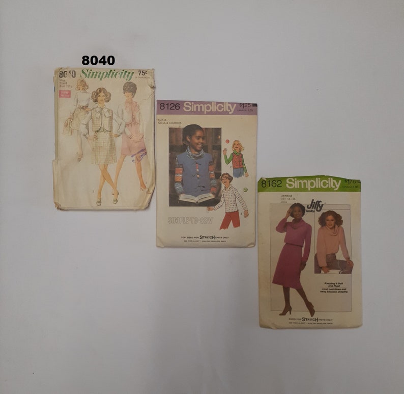 Old Vintage Simplicity Sewing Patterns 60s 70s 80s 90's - Etsy