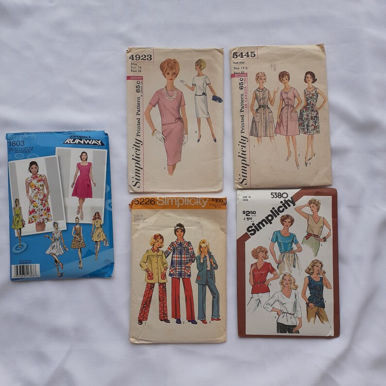 Old Vintage Simplicity Sewing Patterns 60s 70s 80s Retro | Etsy