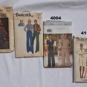 Old Vintage Butterick Sewing Patterns 60s 70s 80s 90s Retro - Etsy
