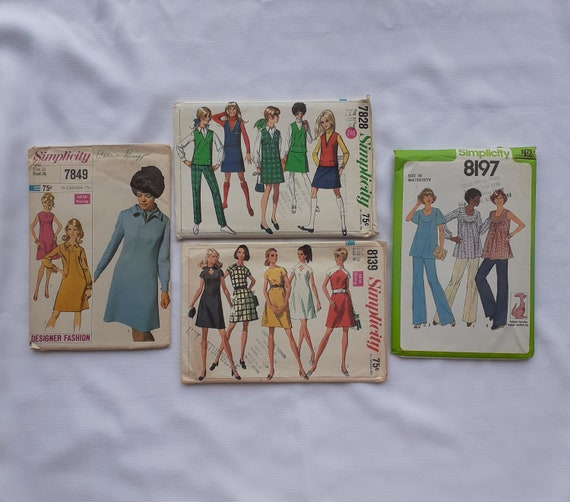 Old Vintage Simplicity Sewing Patterns 60s 70s 80s Retro | Etsy