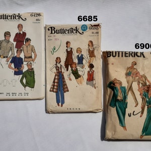Old Vintage Butterick Sewing Patterns 60s 70s 80s 90s Retro - Etsy