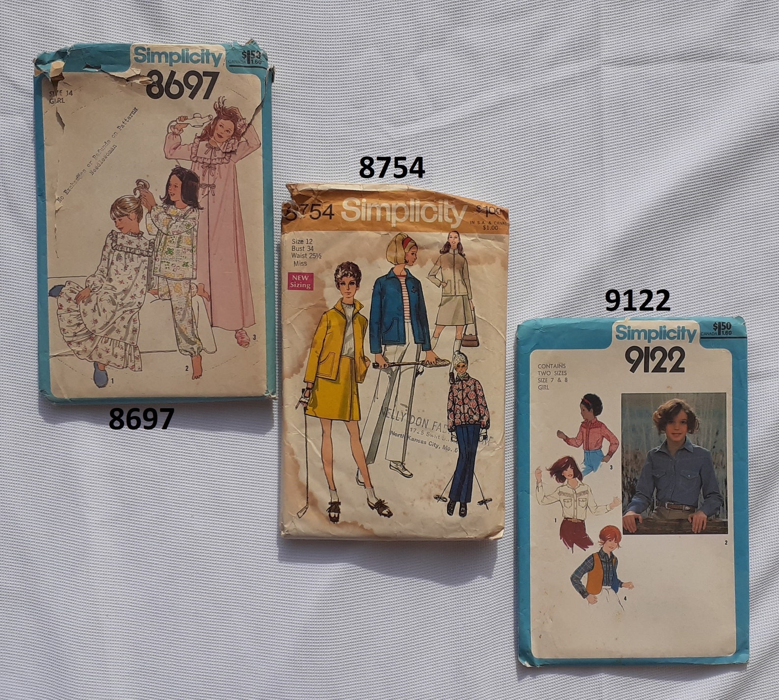 Old Vintage Simplicity Sewing Patterns 60s 70s 80s 90's - Etsy