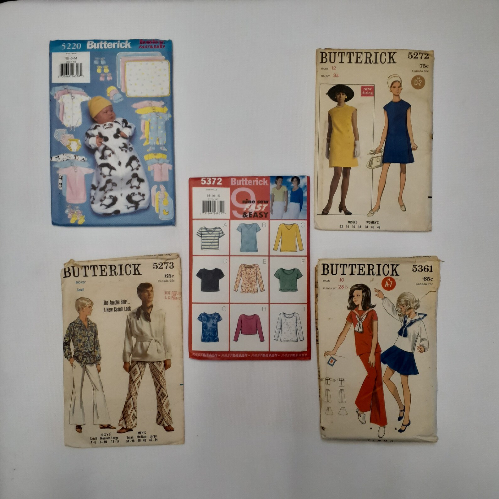 Old Vintage Butterick Sewing Patterns 60s 70s 80s 90s Retro - Etsy