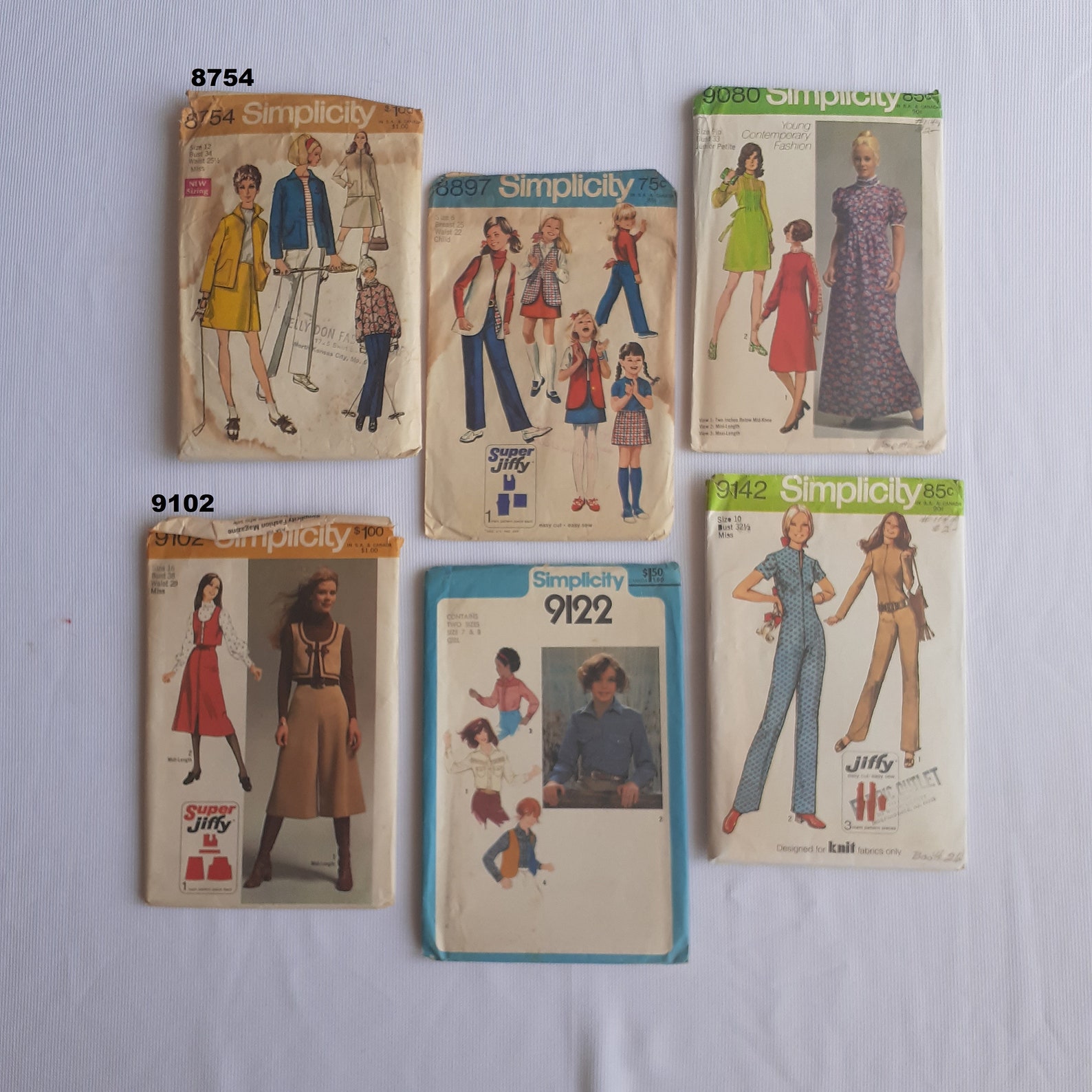 Old Vintage Simplicity Sewing Patterns 60s, 70s, 80s, 90's Retro - Etsy