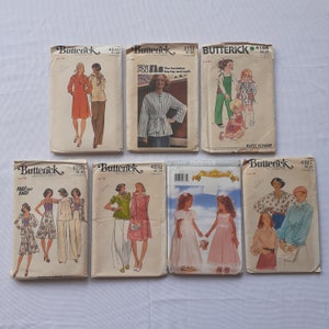Old Vintage Butterick Sewing Patterns 40s, 50s, 60s, 70s, 80s 90s 00s ...