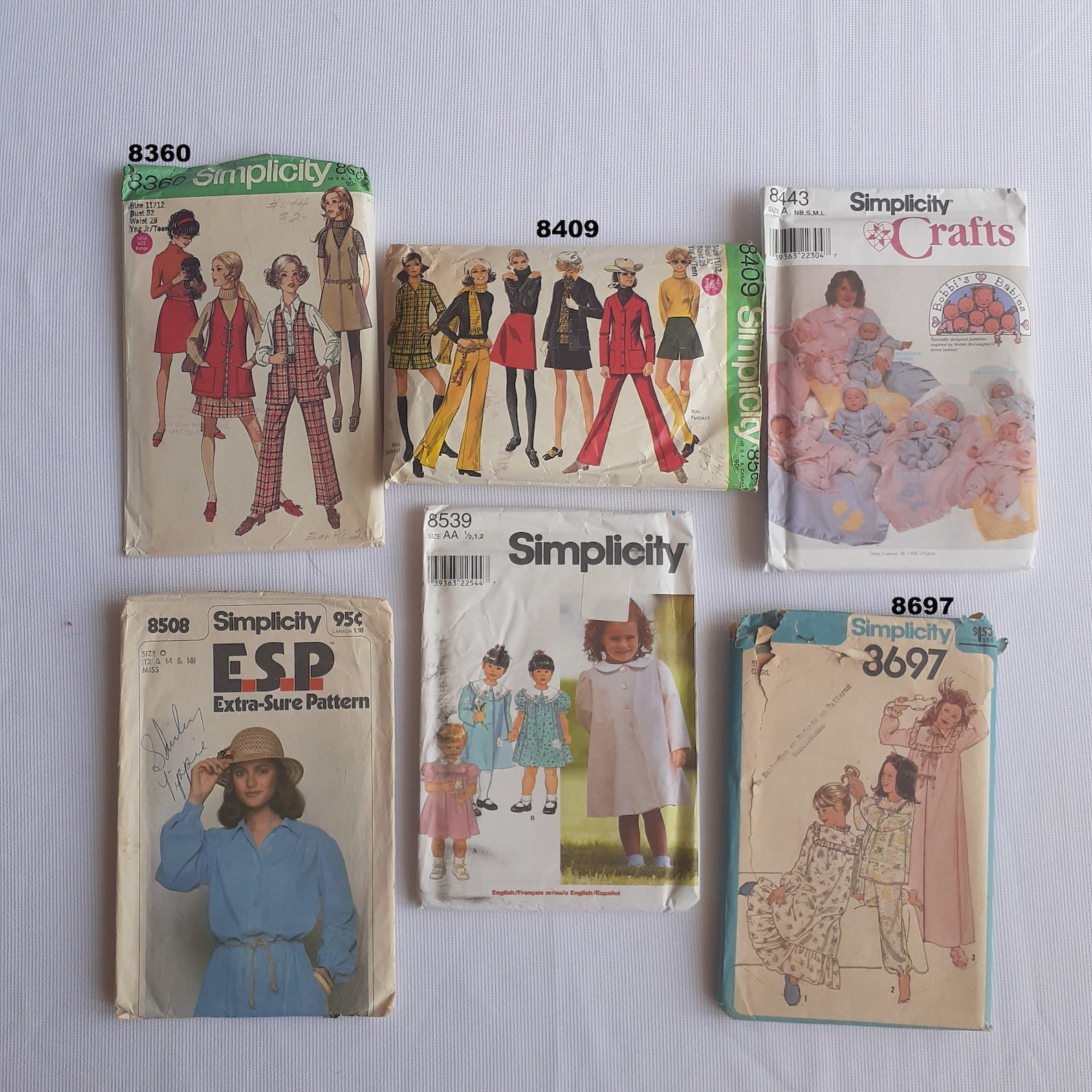 Old Vintage Simplicity Sewing Patterns 60s, 70s, 80s, 90's Retro - Etsy