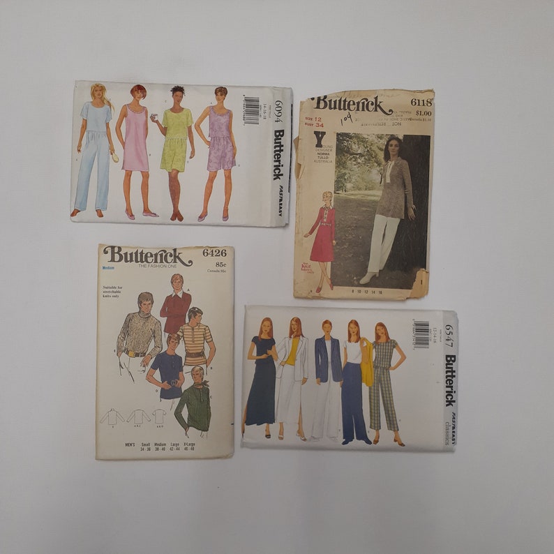 Old Vintage Butterick Sewing Patterns 60s 70s 80s 90s Retro - Etsy