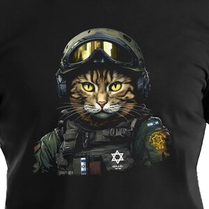 Israeli Defense Force Shirt, Art Cat Soldier, Shirt Israeli Military ...