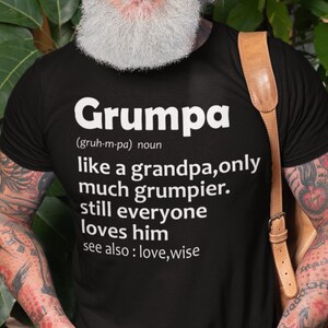 Funny Grandpa Gift T-shirt Grumpa T-shirts Father's Day - Etsy