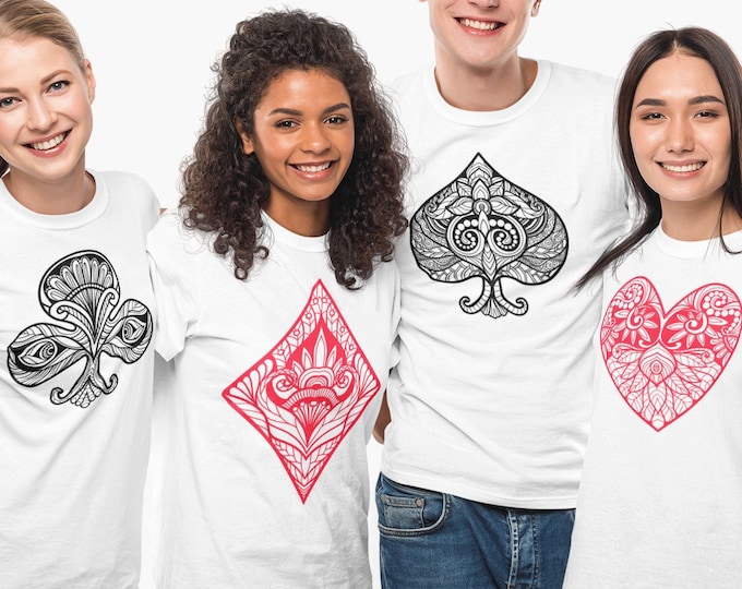 Group Halloween T-shirts, Matching Playing Cards Shirts, Deck of Cards ...