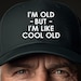 I'm Like Cool Old Men Funny Hat, Retirement Humor Gift, Retirement ...