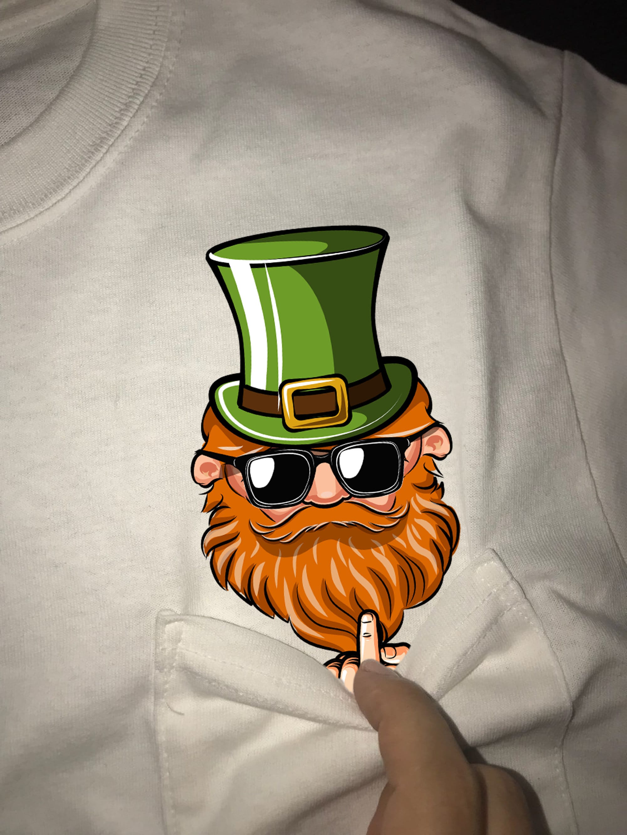 Leprechaun Middle Finger St. Patrick's Day Leprechaun | Etsy