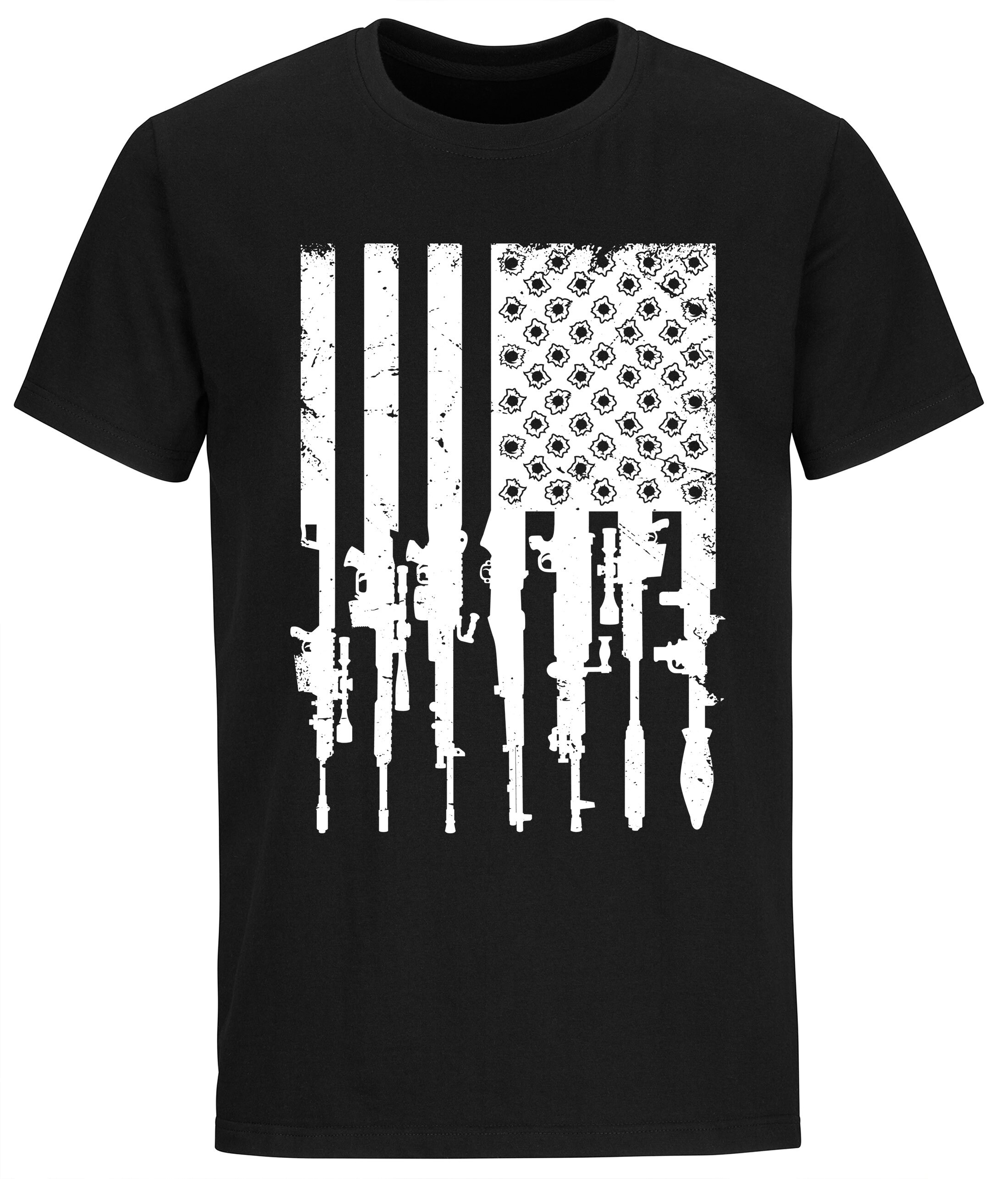 Distressed American USA Gun Flag Patriotic Rifle Flag - Etsy