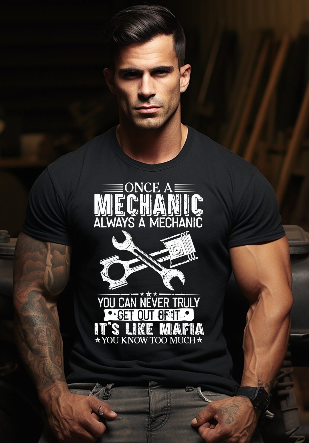 Mechanic Always A Mechanic T-shirt Mechanic Mafia Humor Mechanic T ...