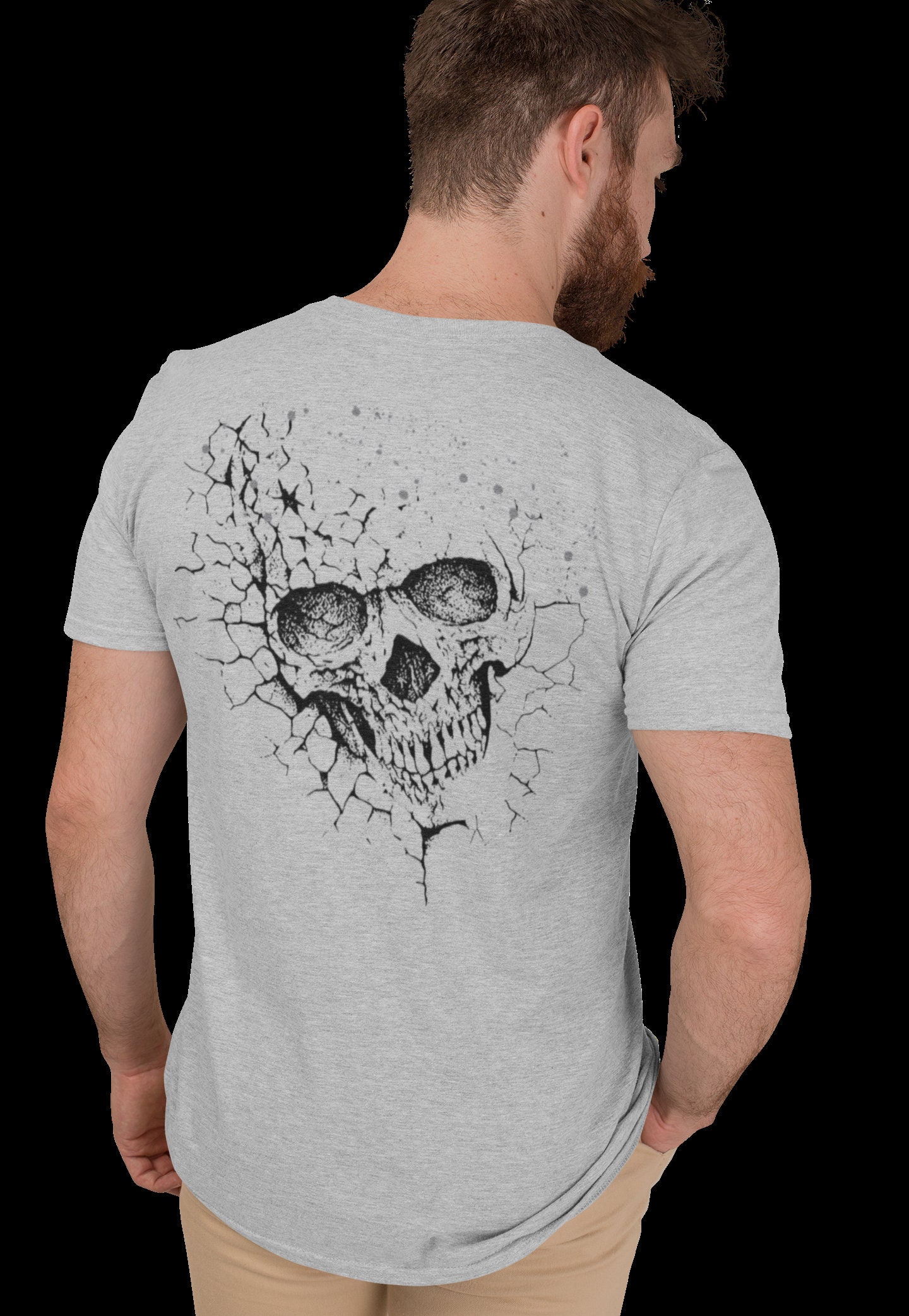 Skull Shirts for Men Tshirt Cool Reaper Face Vintage Skull 3D | Etsy